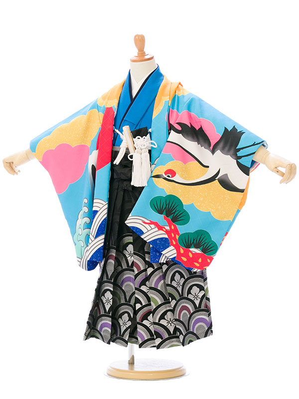 七五三|3歳男児|対応身長:95~105cm|花わらべ|#E-3-008｜全国宅配可の「e-きものレンタル」