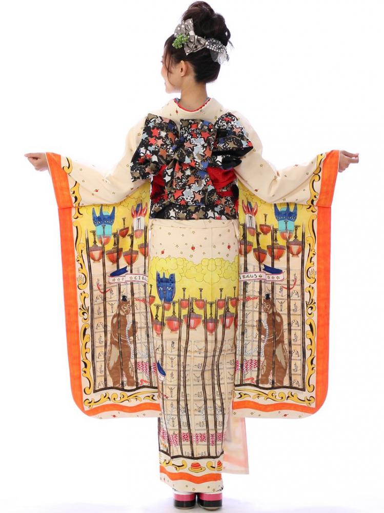 振袖|ベージュ系 |0S0181|対応身長:155-165cm|サイズ:7号-13号|全国 振袖|ベージュ系 |0S0181|対応身長:155-165cm|サイズ:7号-13号|全国